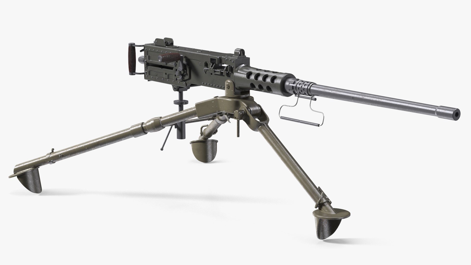 Mounted Heavy Machine Gun Browning M2 Model - TurboSquid 2152664