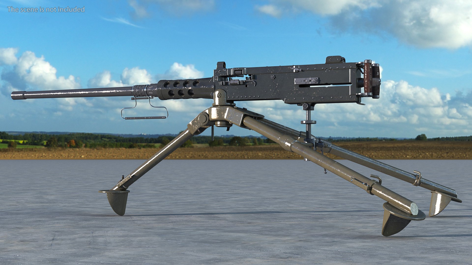 Mounted Heavy Machine Gun Browning M2 Model - TurboSquid 2152664