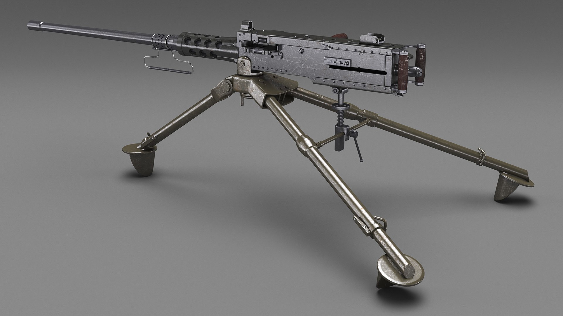 Mounted Heavy Machine Gun Browning M2 Model - TurboSquid 2152664