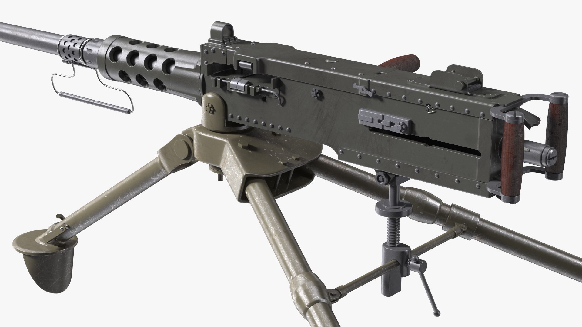 Mounted Heavy Machine Gun Browning M2 Model - TurboSquid 2152664