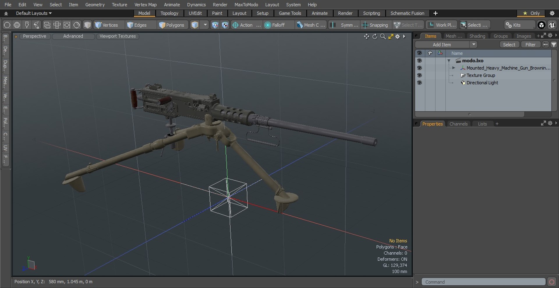 Mounted Heavy Machine Gun Browning M2 model - TurboSquid 2152664