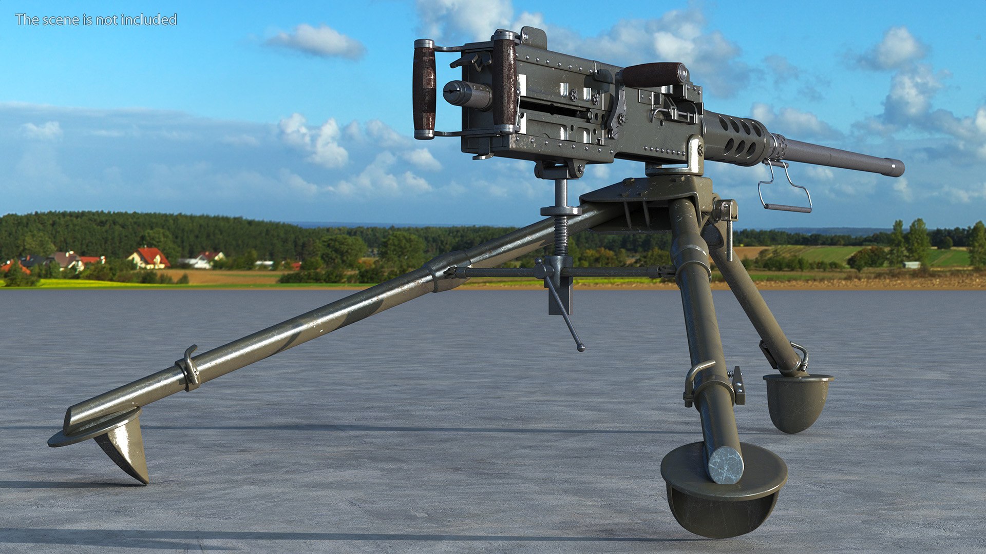 Mounted Heavy Machine Gun Browning M2 Model - TurboSquid 2152664