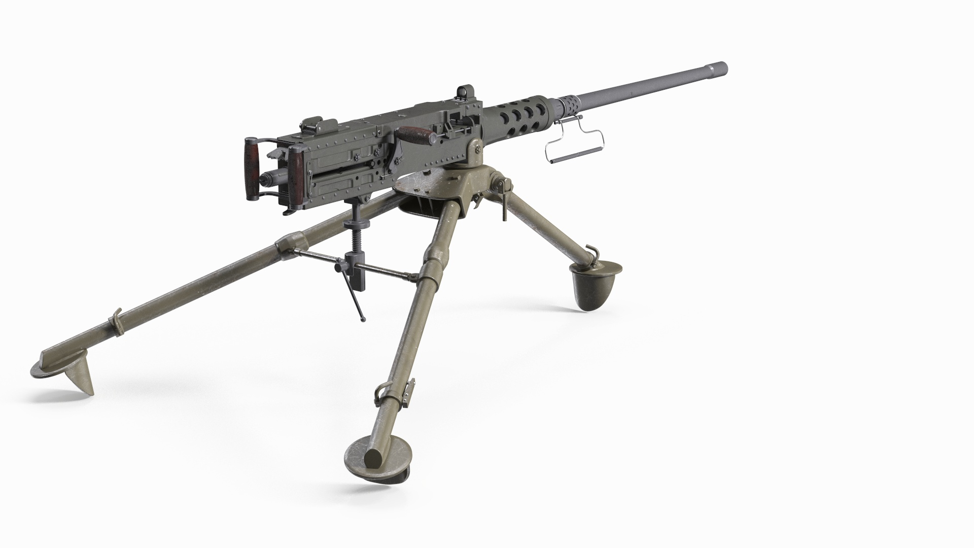 Mounted Heavy Machine Gun Browning M2 Model - TurboSquid 2152664