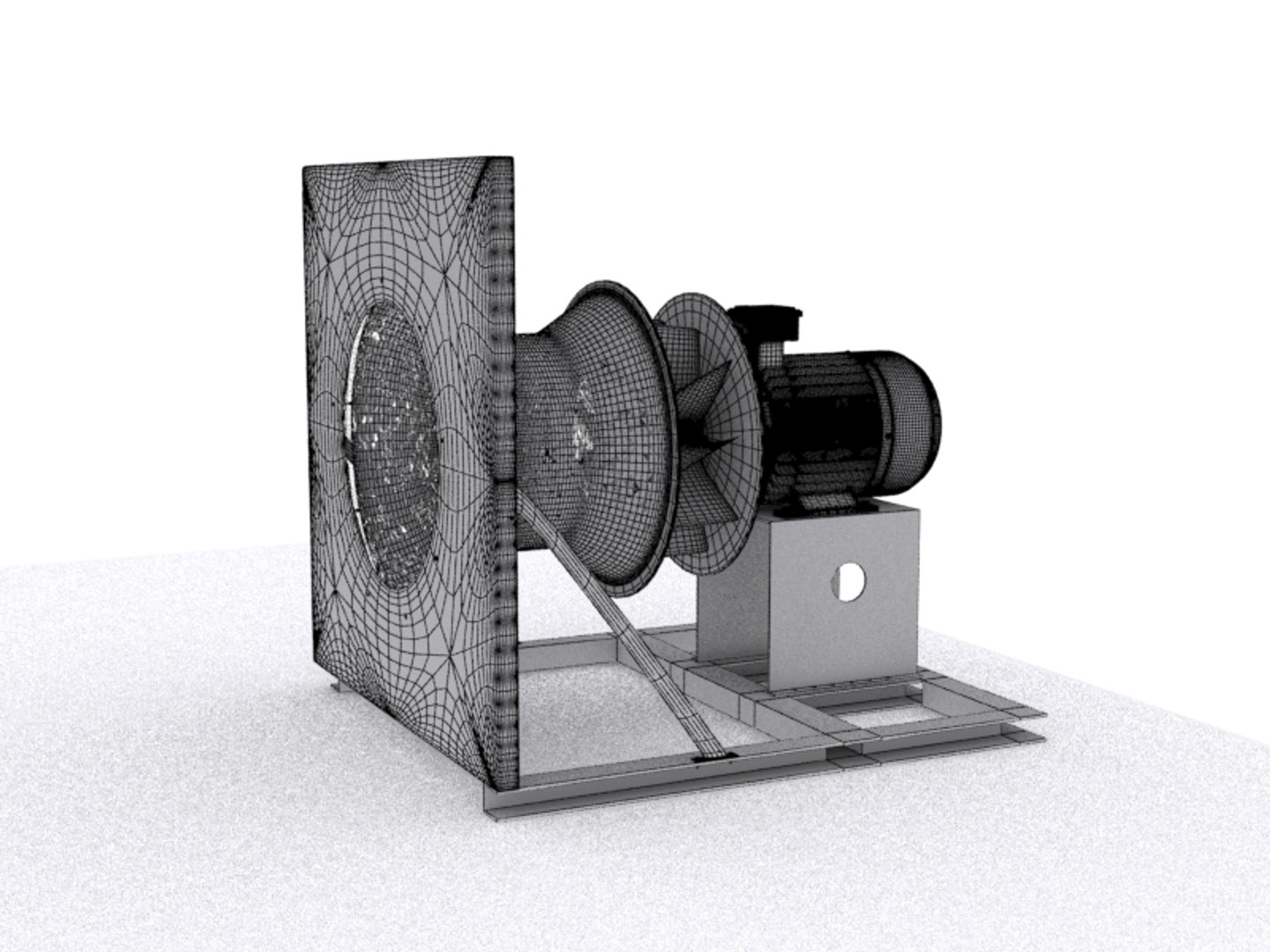 3D Ahu Fan Motor - TurboSquid 1220529