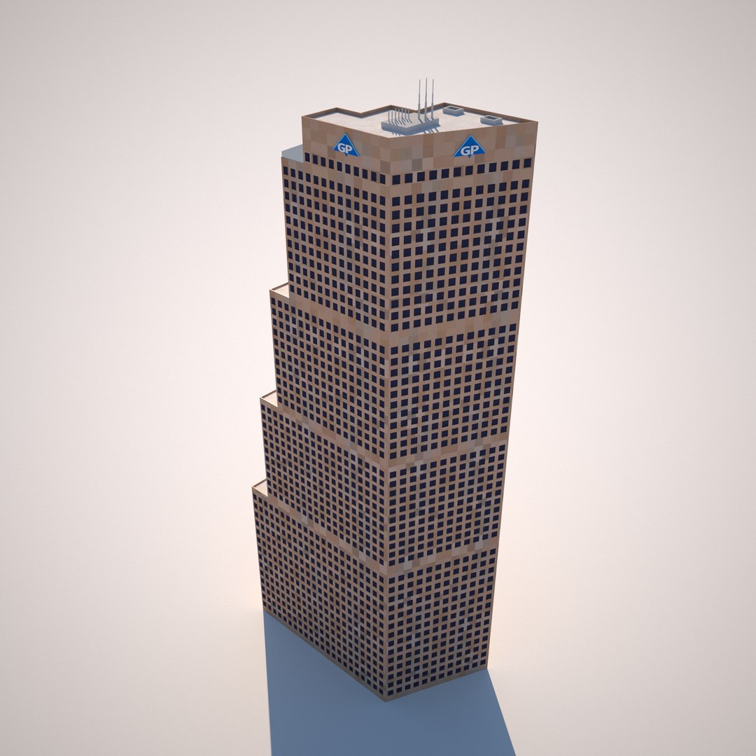 Georgia-Pacific Tower 3D Model - TurboSquid 1894856
