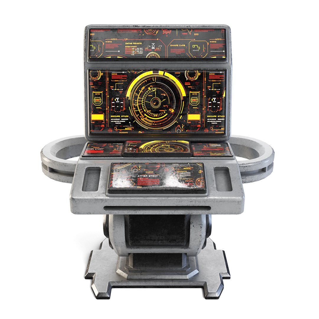 Space Station Computer 3D Model - TurboSquid 2199279