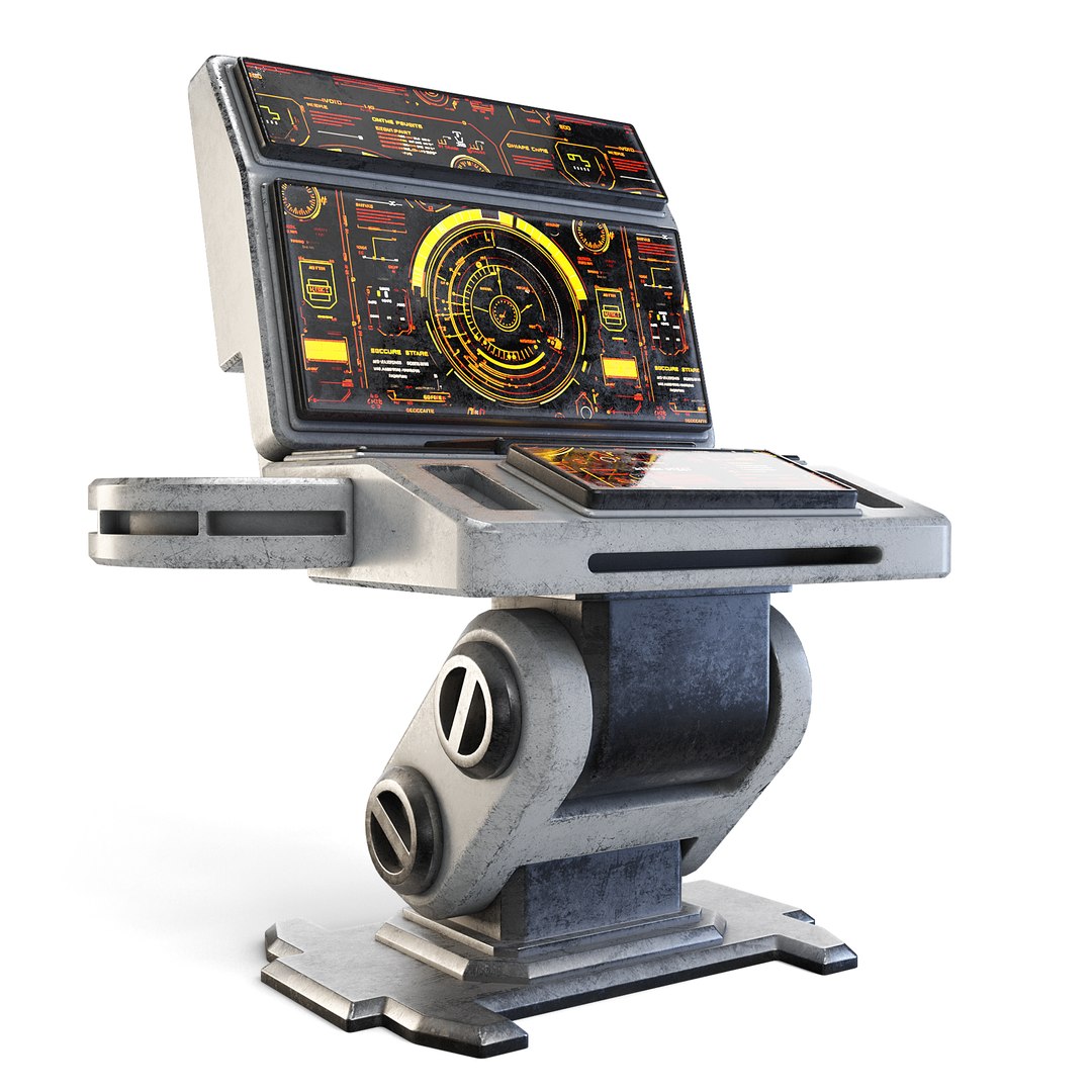 Space Station Computer 3D Model - TurboSquid 2199279