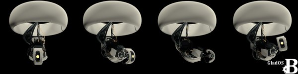 free glados 3d model
