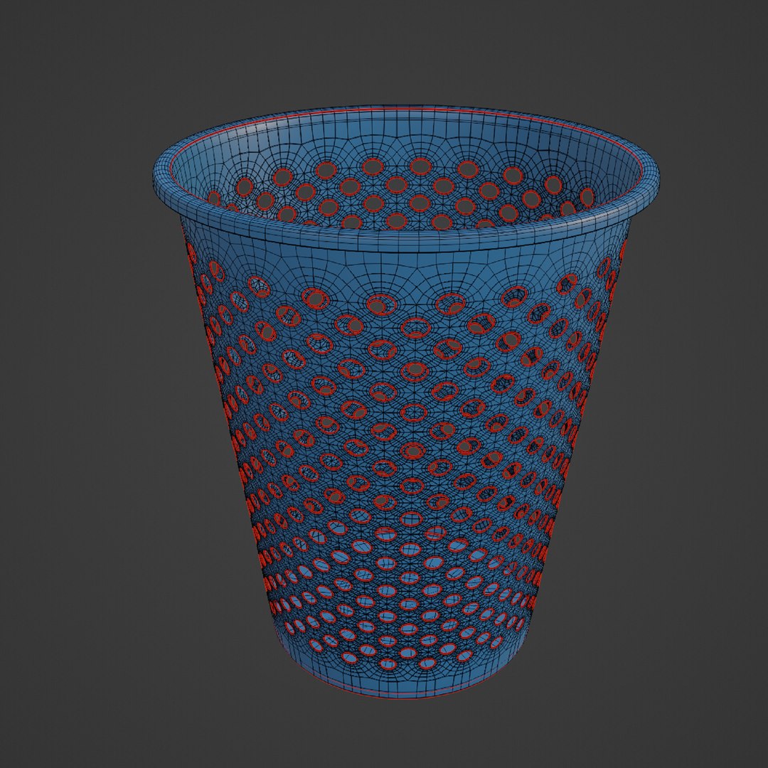 Plastic Trash Bin 01 3D Model - TurboSquid 2327462