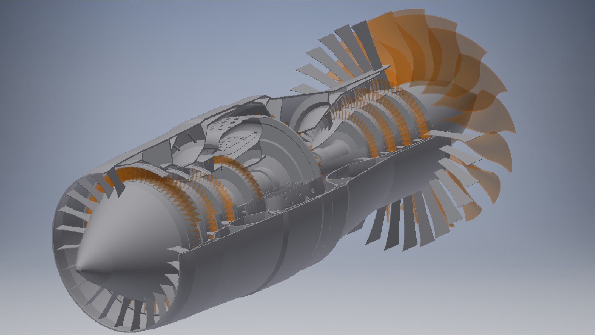 High Bypass Ratio Large Turbofan Model Turbosquid 2037204