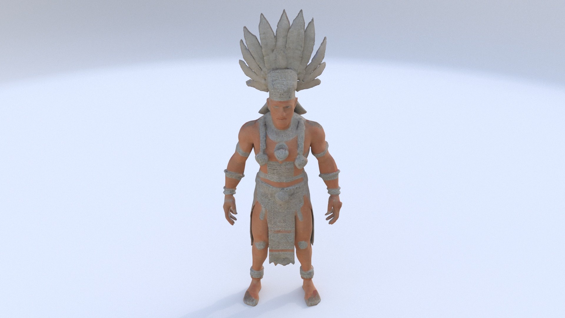 Aztec Character A 3D - TurboSquid 2328527