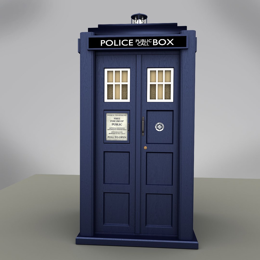Obj British Police Public Box