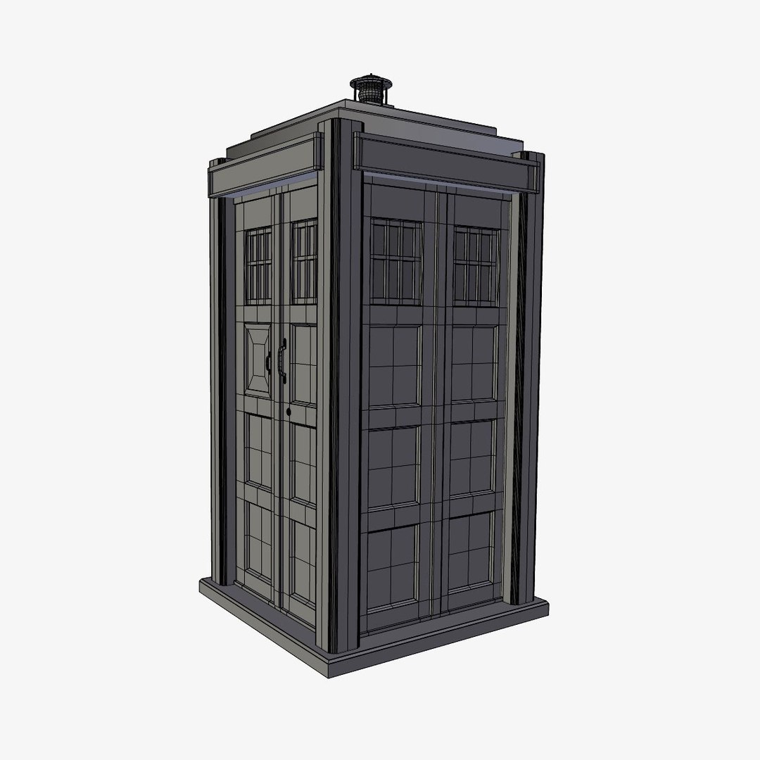 Obj British Police Public Box