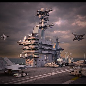 3D USS John C Stennis CVN-74 Models - Browse & Download Formats ...