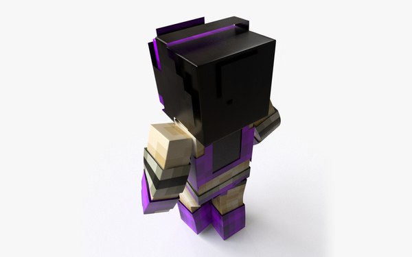 modelo 3d Mileena Minecraft - Mixamo Animatable - Vray-Arnold 3D model ...