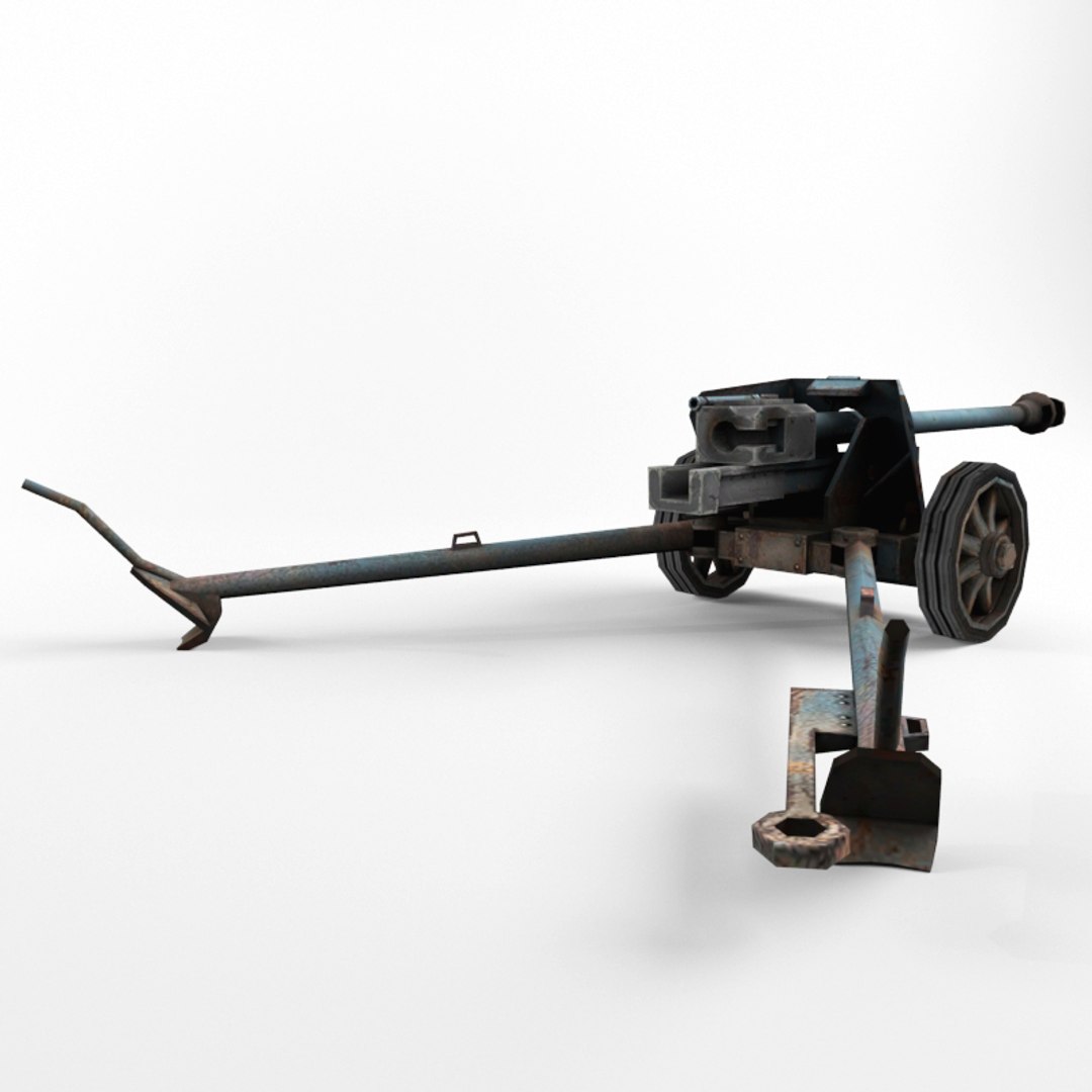 3d model of pak 40