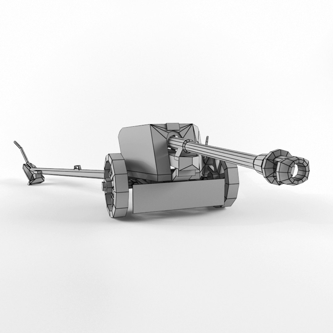 3d model of pak 40
