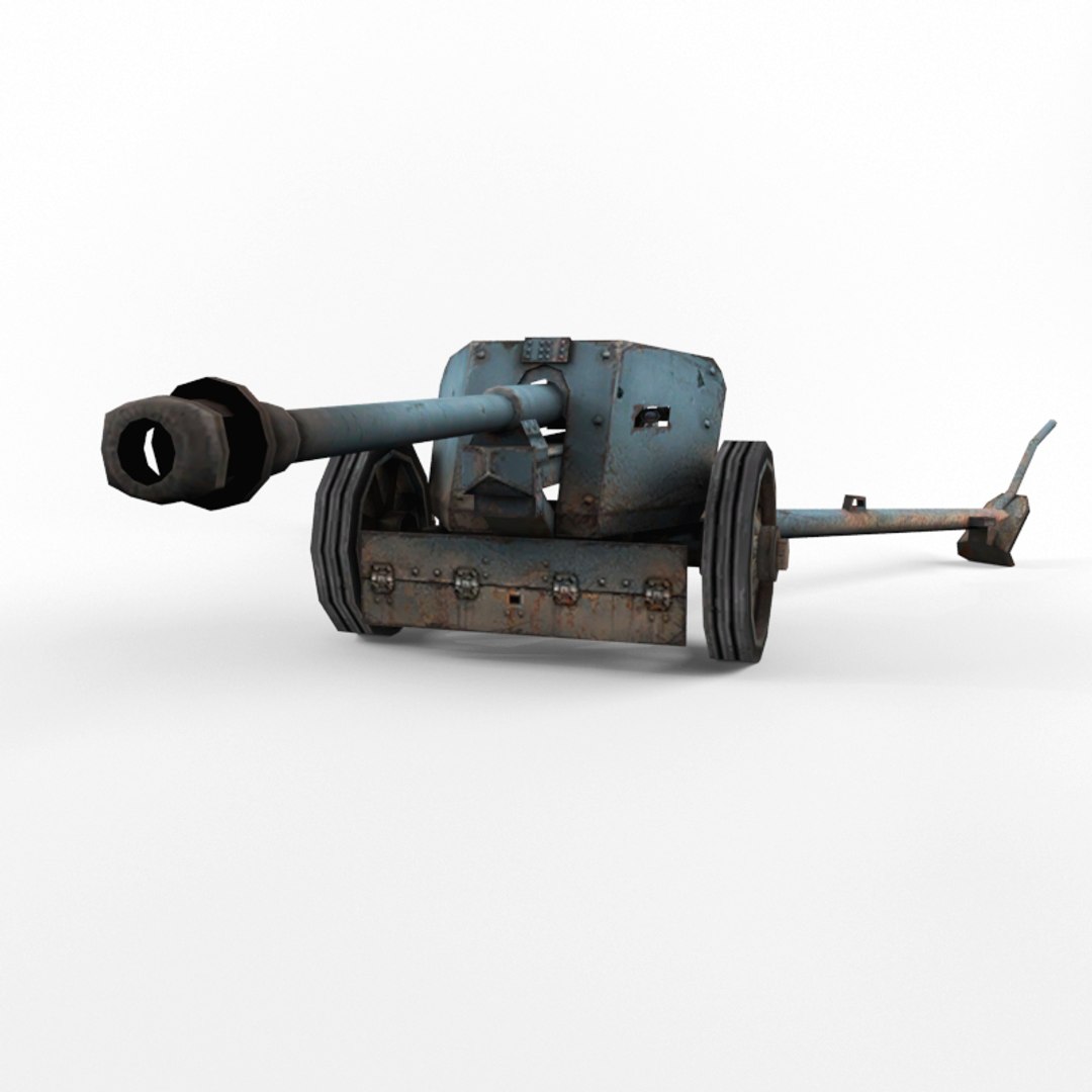 3d model of pak 40
