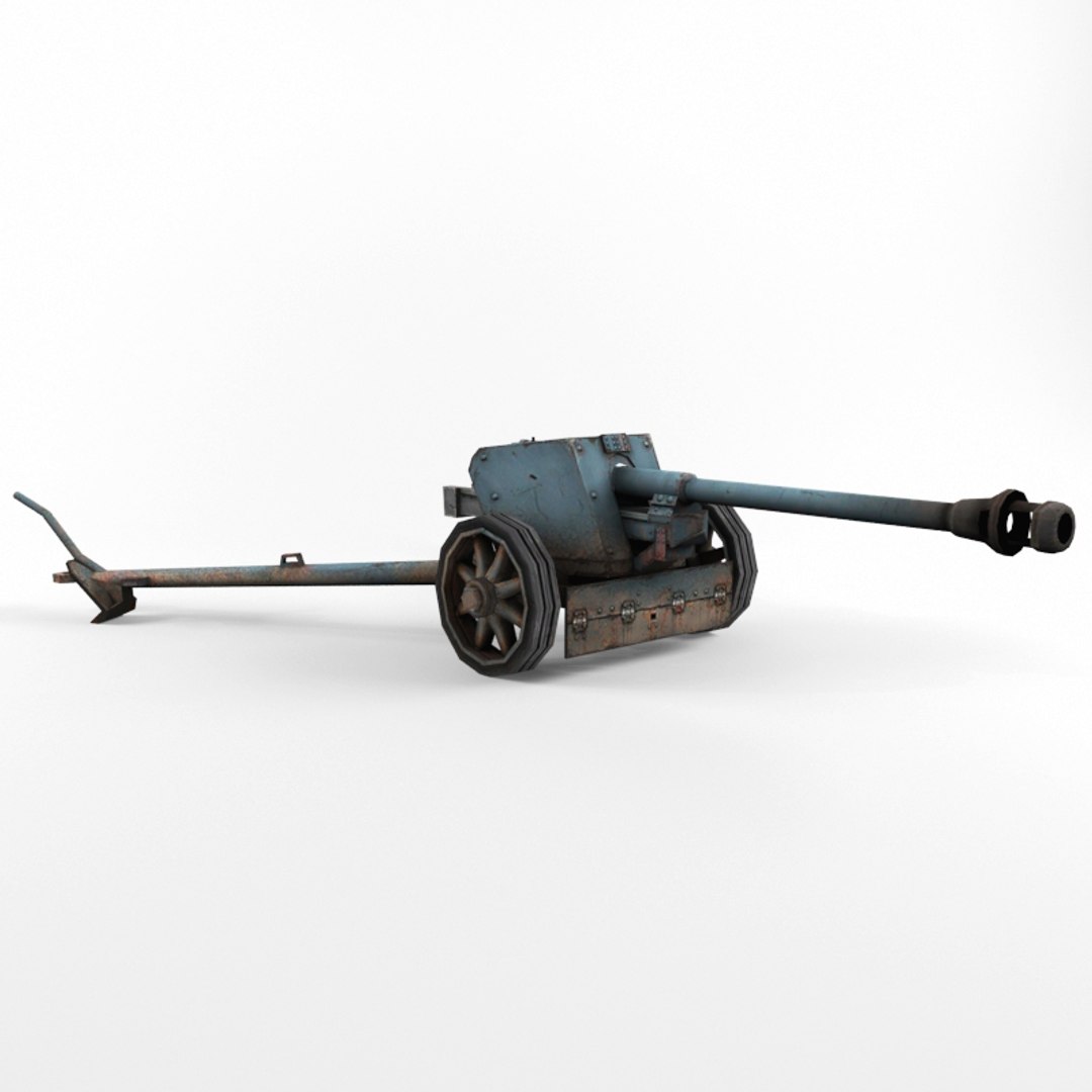 3d model of pak 40
