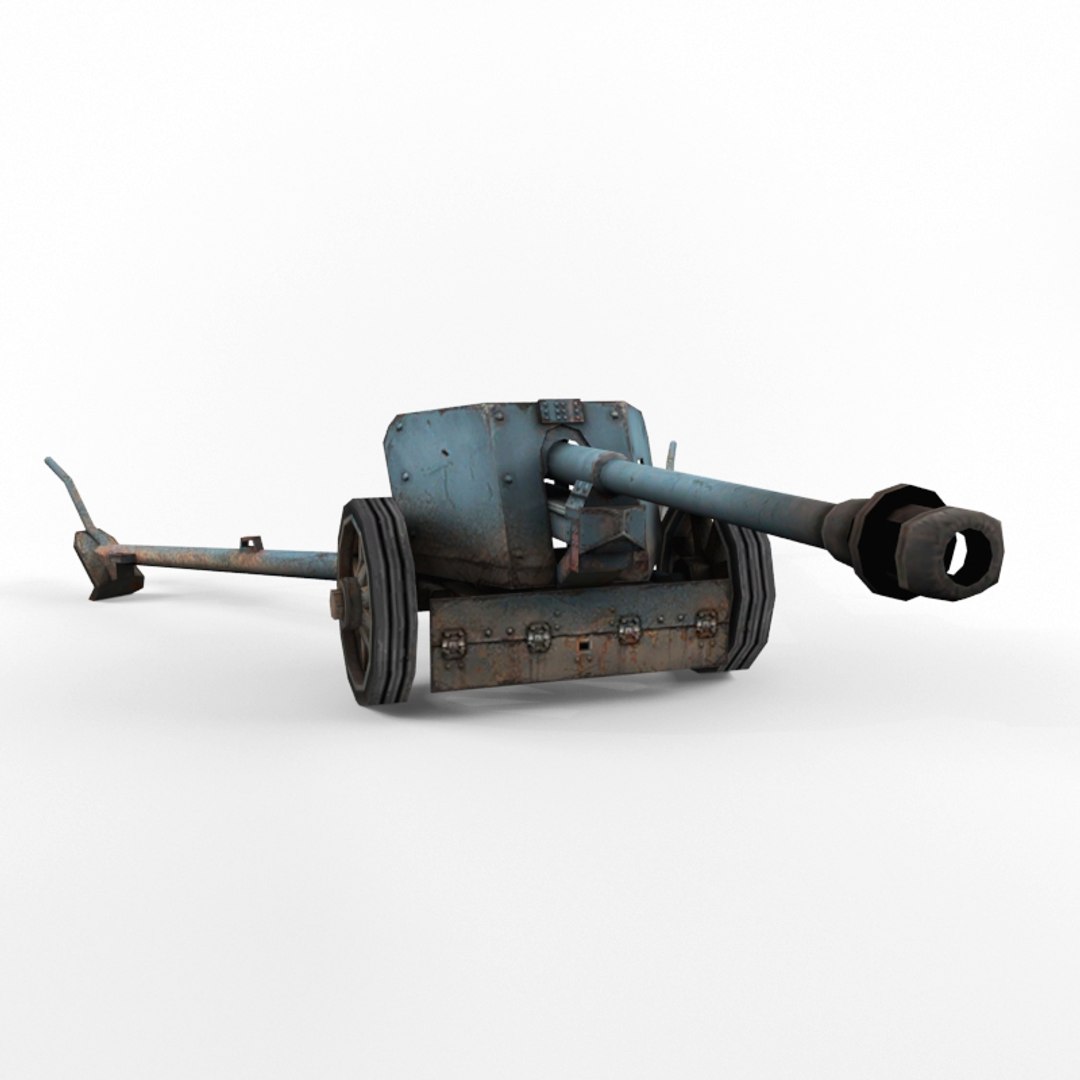 3d model of pak 40