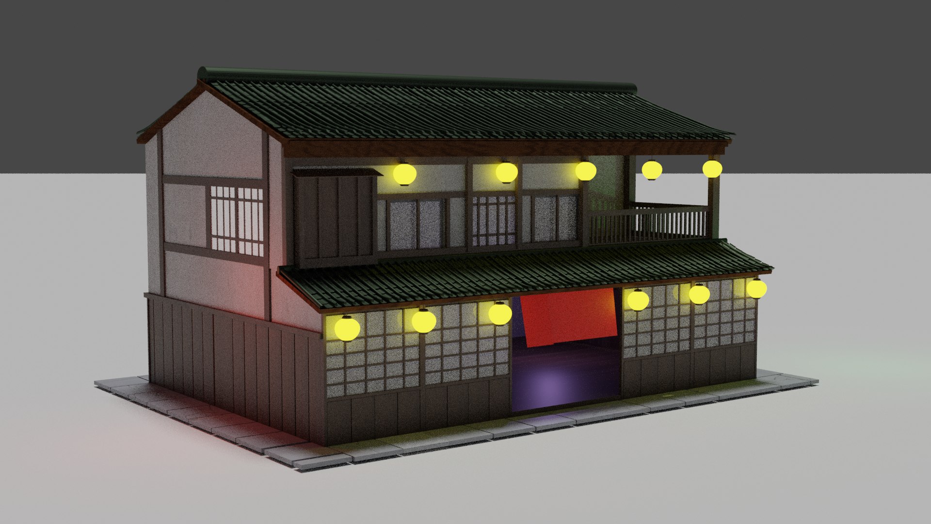 3D Model Japanese House Low-poly 3D Model - TurboSquid 1774684