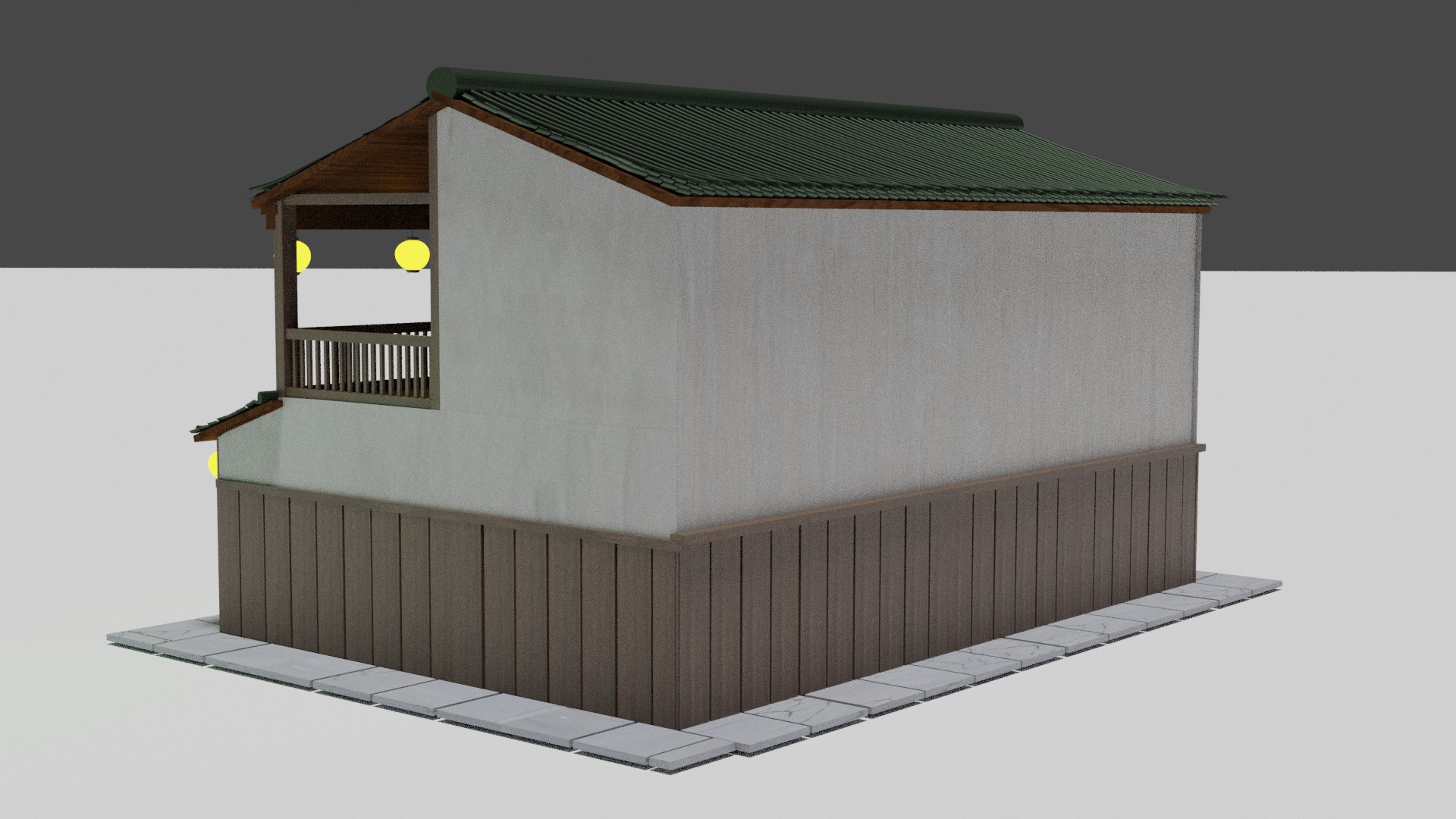 3D Model Japanese House Low-poly 3D Model - TurboSquid 1774684