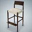 Forms Bar Stool HD 3D Model - TurboSquid 2355749