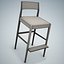 Forms Bar Stool HD 3D Model - TurboSquid 2355749