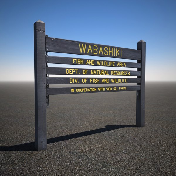 park sign 3d model