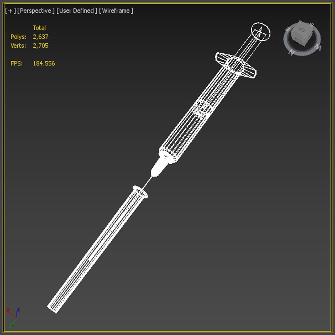 Injection Syringe 3D Model - TurboSquid 1701577