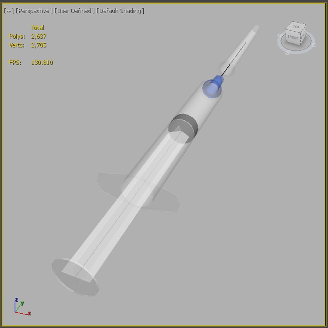 Injection Syringe 3D Model - TurboSquid 1701577