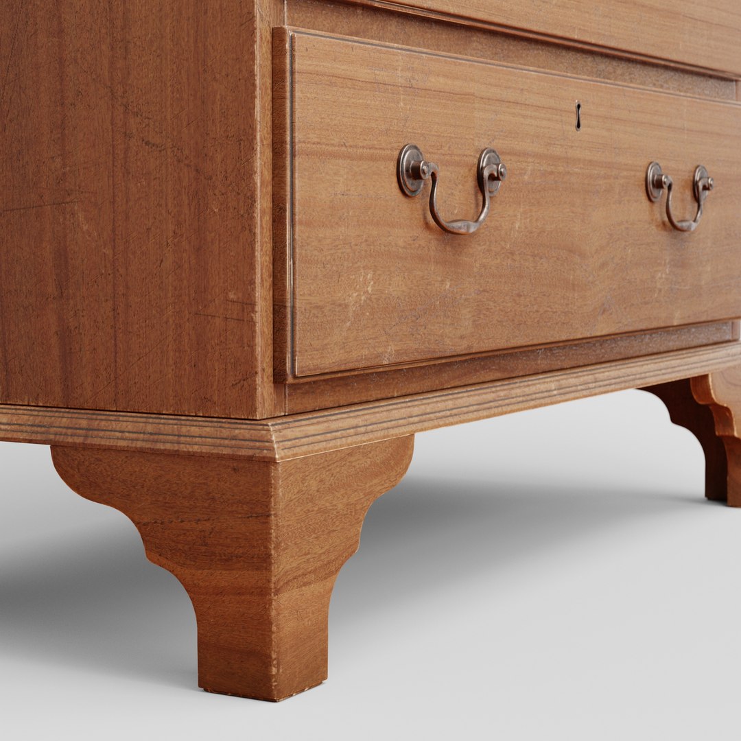 Antique Chest Drawers Model - TurboSquid 1245322
