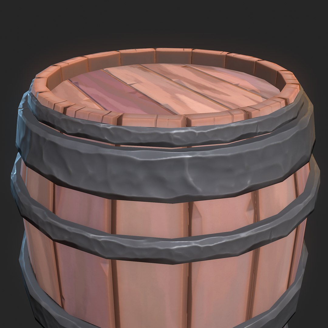 3D Stylized Wooden Barrel Model - TurboSquid 1977241