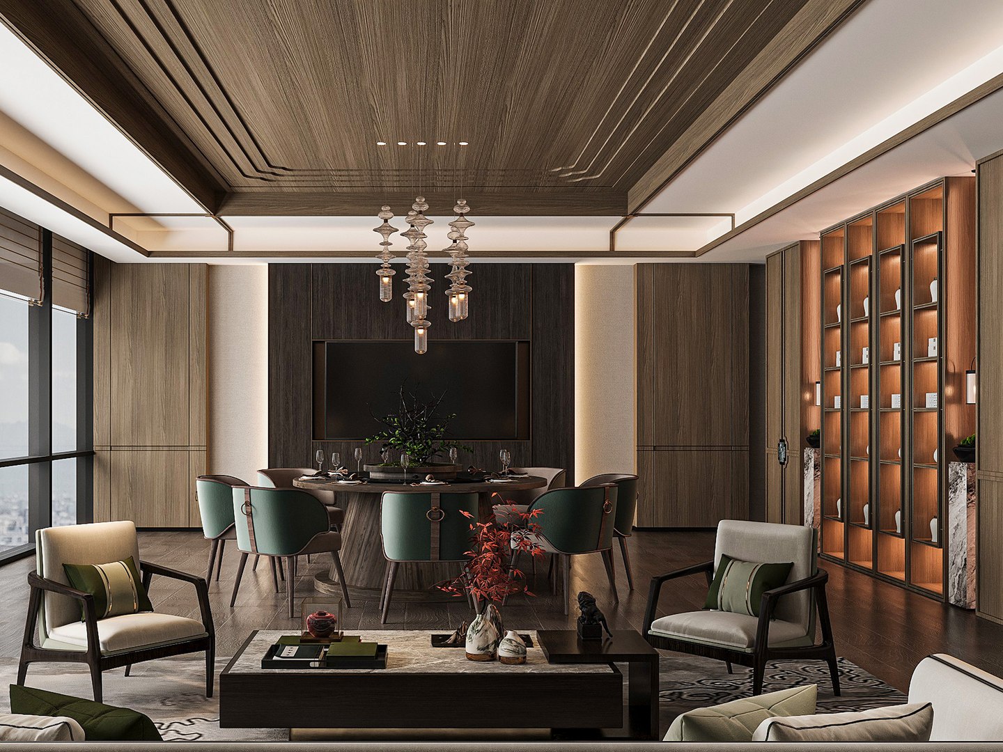 3D Modern Dining Room Model - TurboSquid 2376296