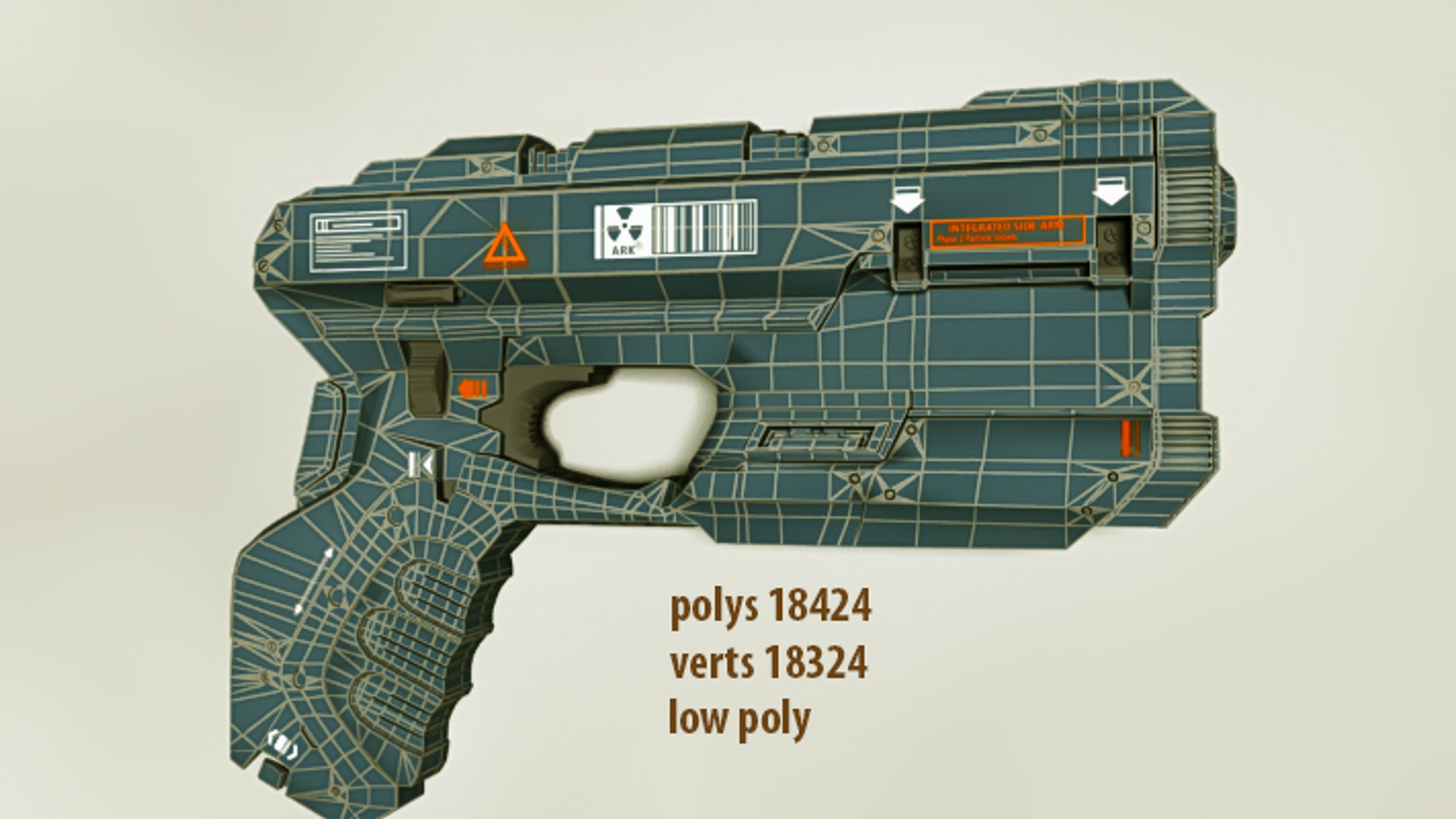Pistol1 Low-poly 3D Model - TurboSquid 1409031