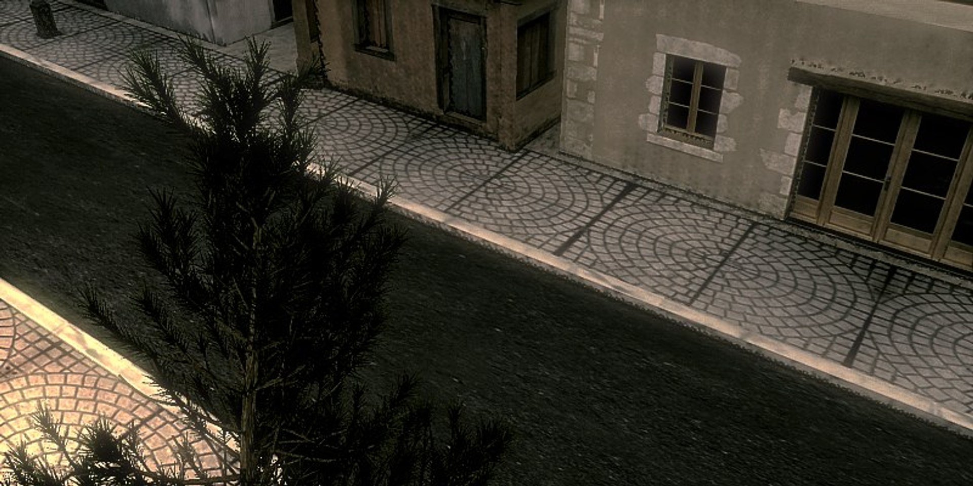 3ds max photorealistic night street