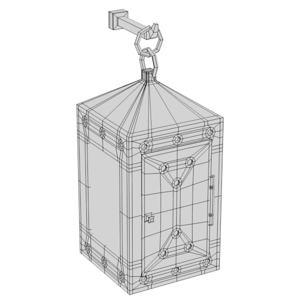 Medieval Lamp 3d Model