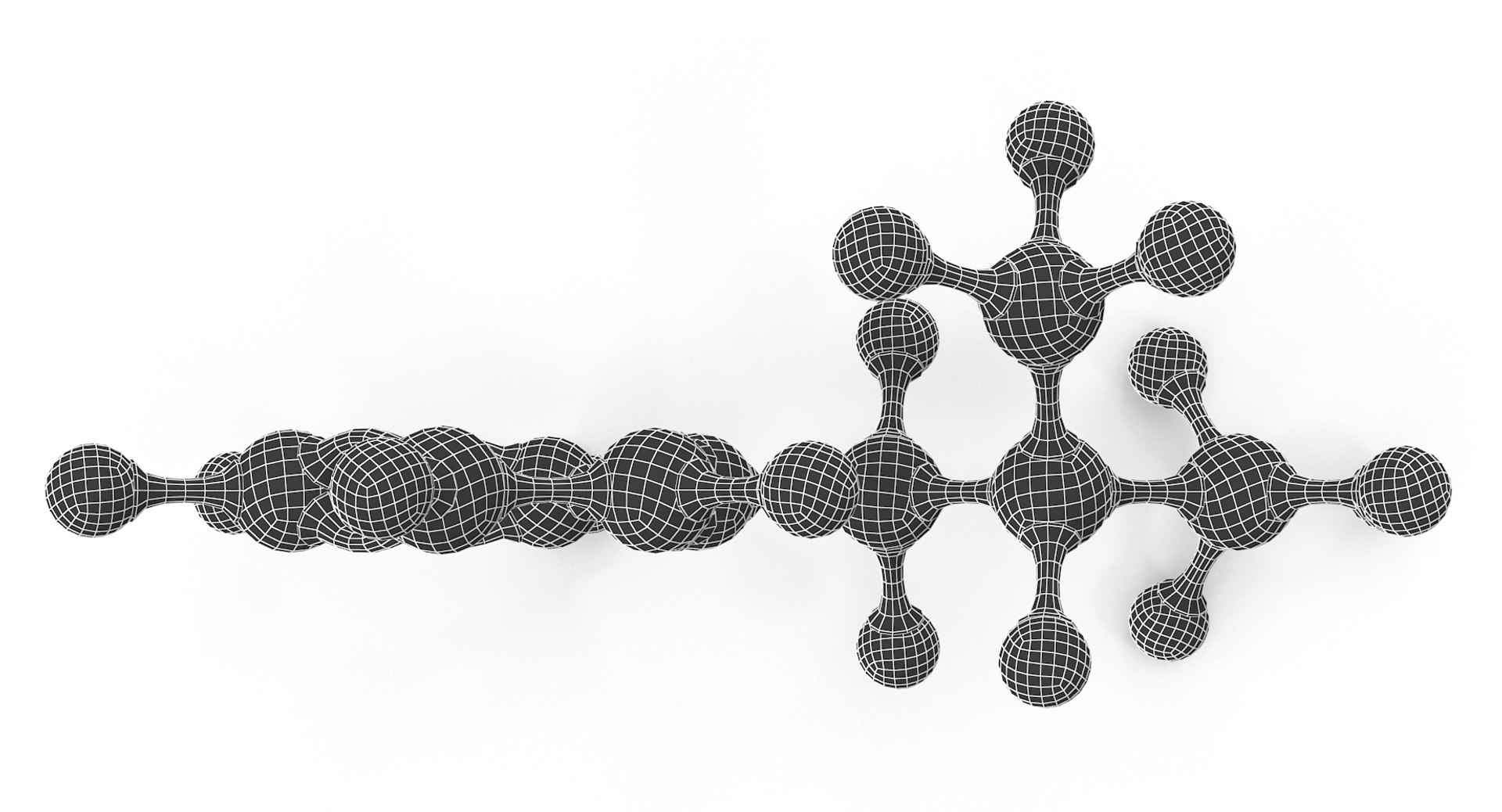 3D Model Methamphetamine Molecular Meth - TurboSquid 1372221