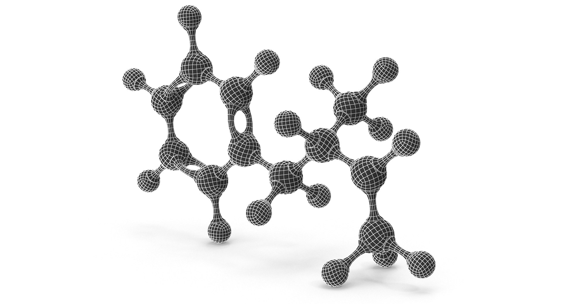 3D Model Methamphetamine Molecular Meth - TurboSquid 1372221