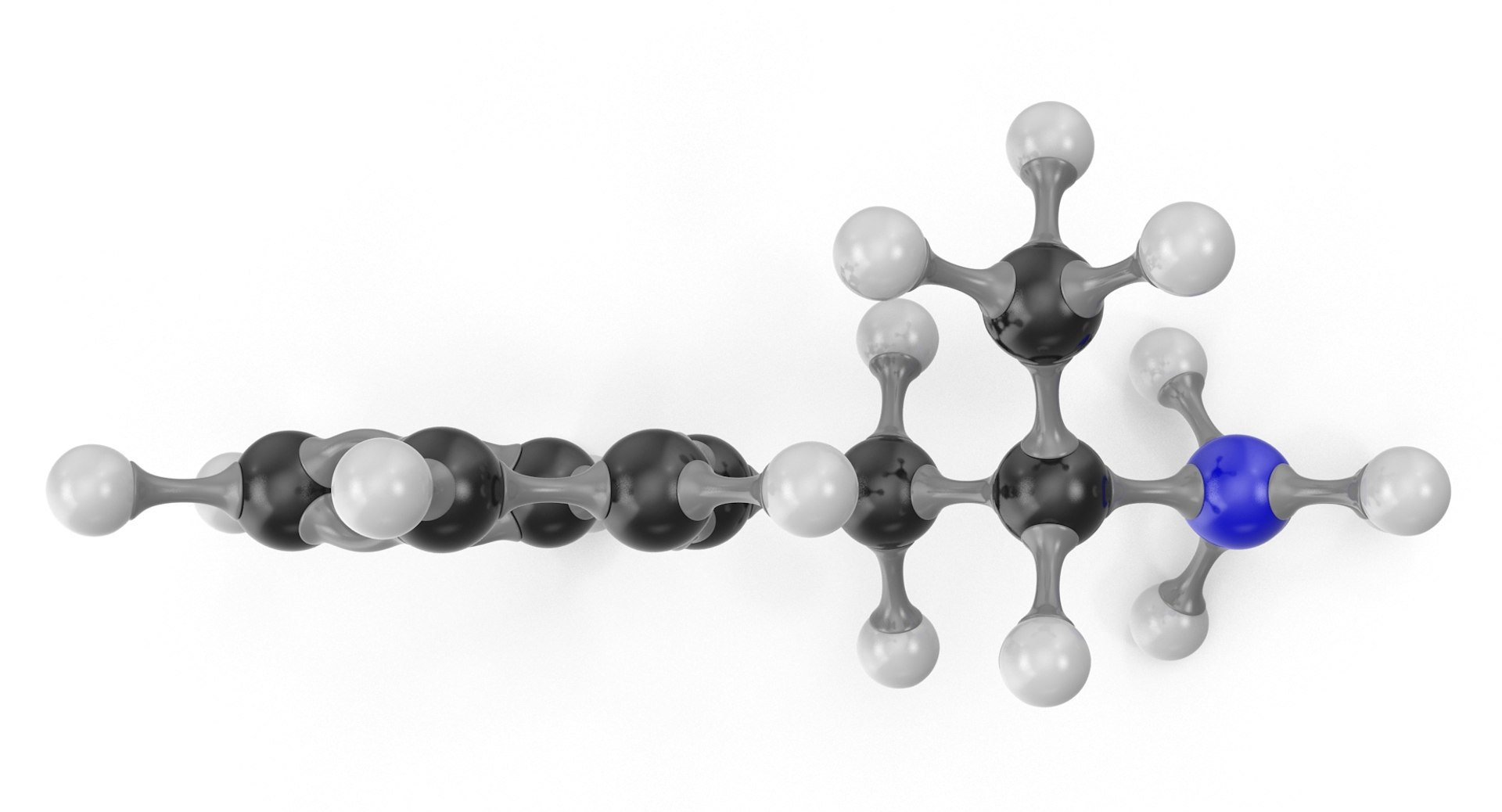 3D Model Methamphetamine Molecular Meth - TurboSquid 1372221