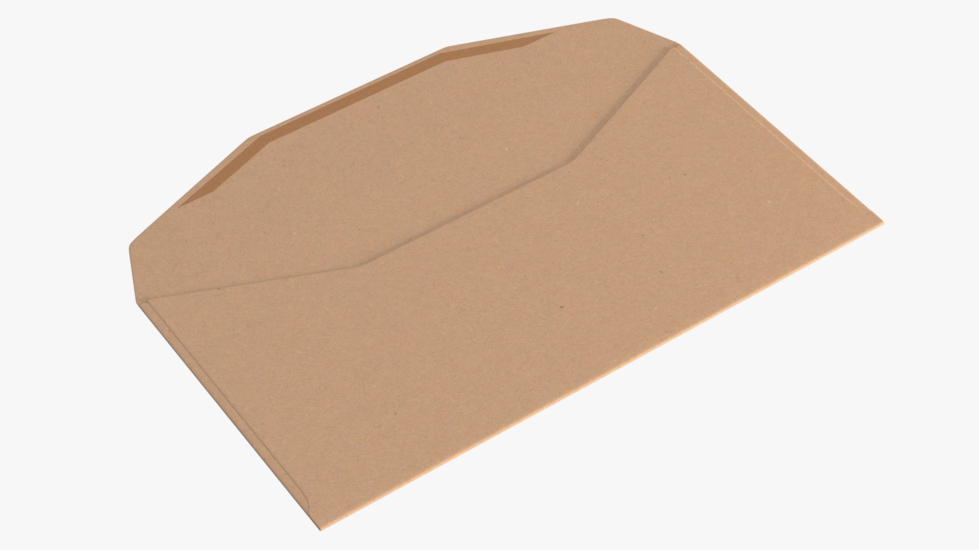 Craft Paper Trapezium Envelope 3D Model - TurboSquid 2214583