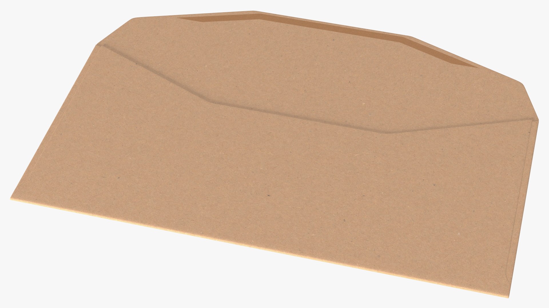 Craft Paper Trapezium Envelope 3D Model - TurboSquid 2214583