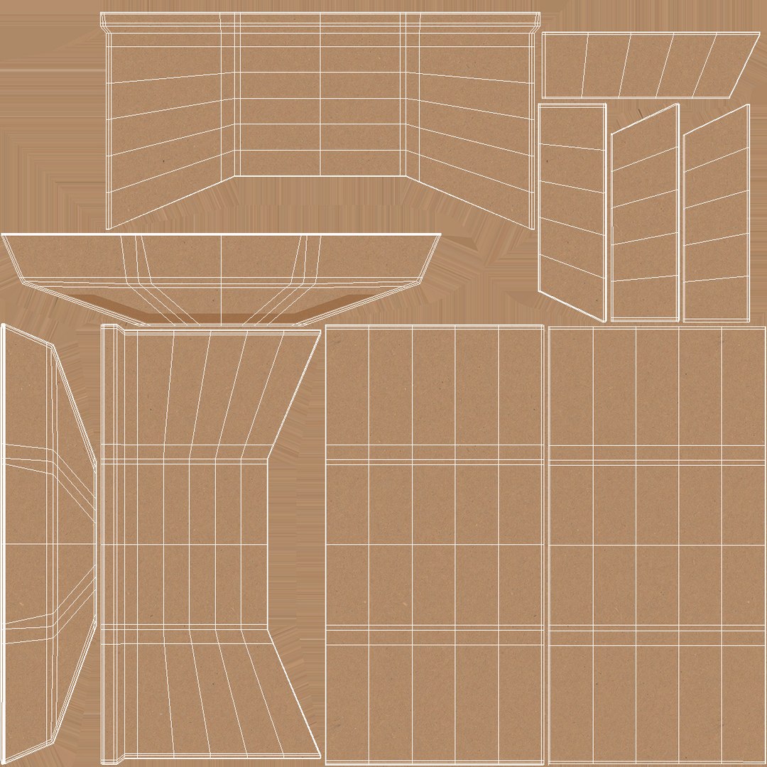 Craft Paper Trapezium Envelope 3D Model - TurboSquid 2214583