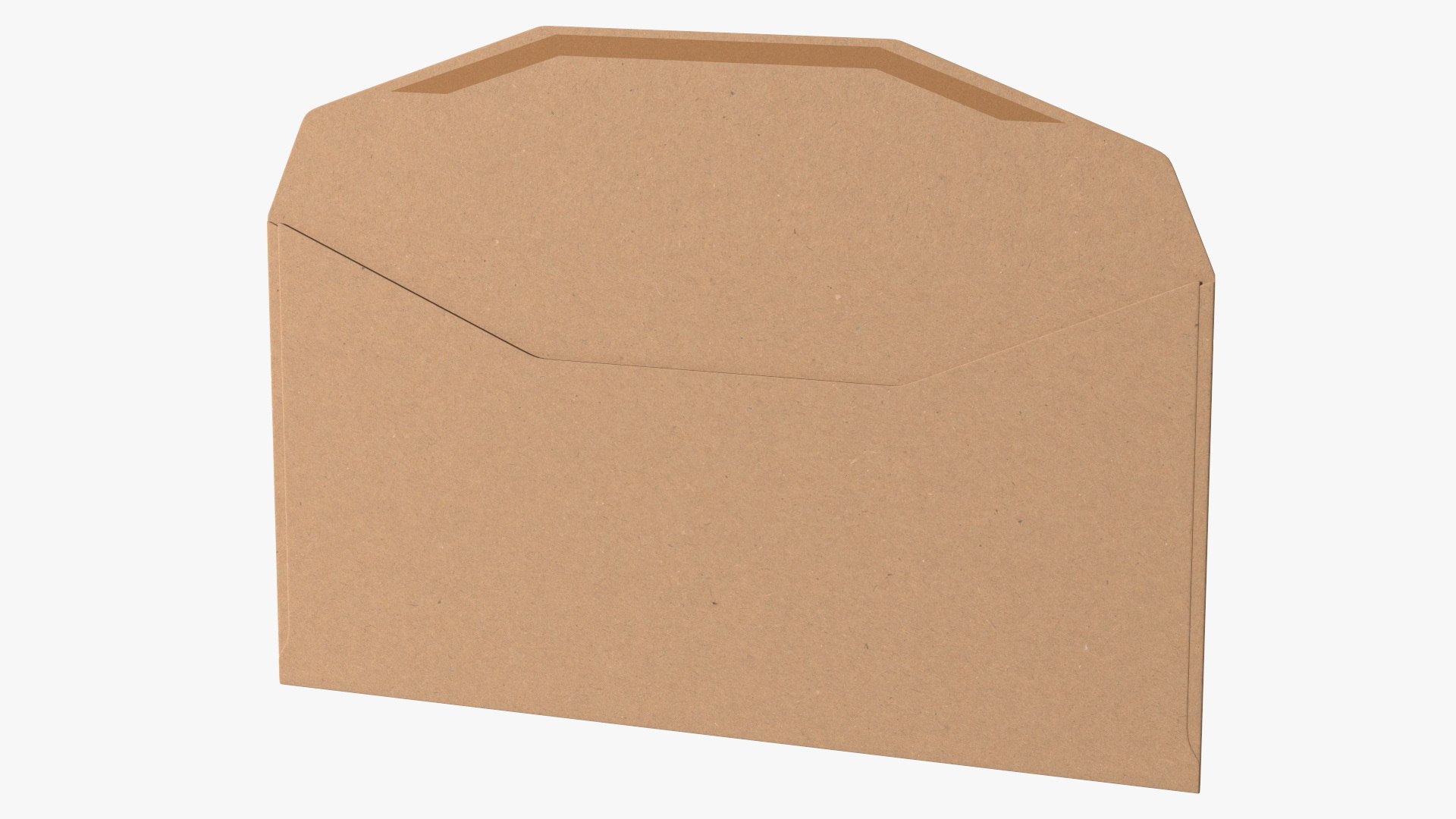 Craft Paper Trapezium Envelope 3D Model - TurboSquid 2214583