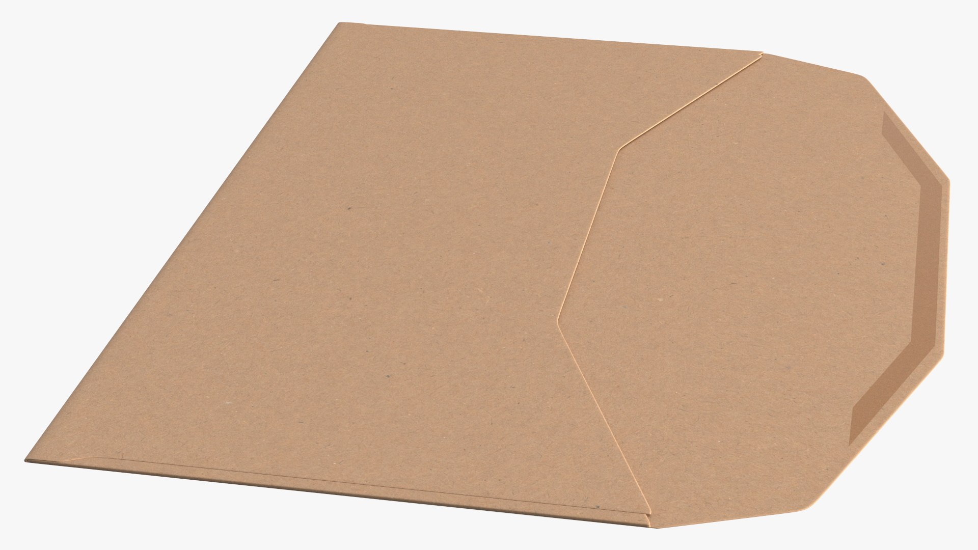 Craft Paper Trapezium Envelope 3D Model - TurboSquid 2214583