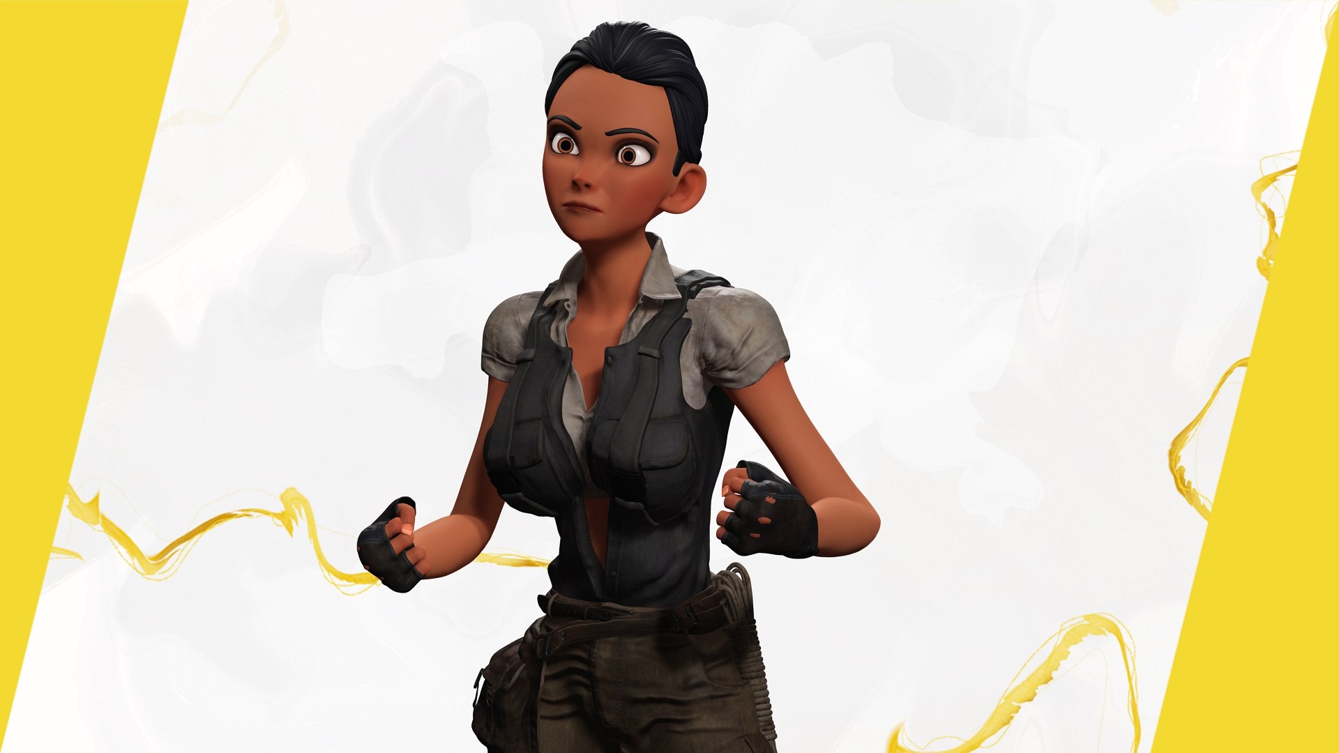 Explorer Adventurous Black Woman With Gear Model - TurboSquid 2276625