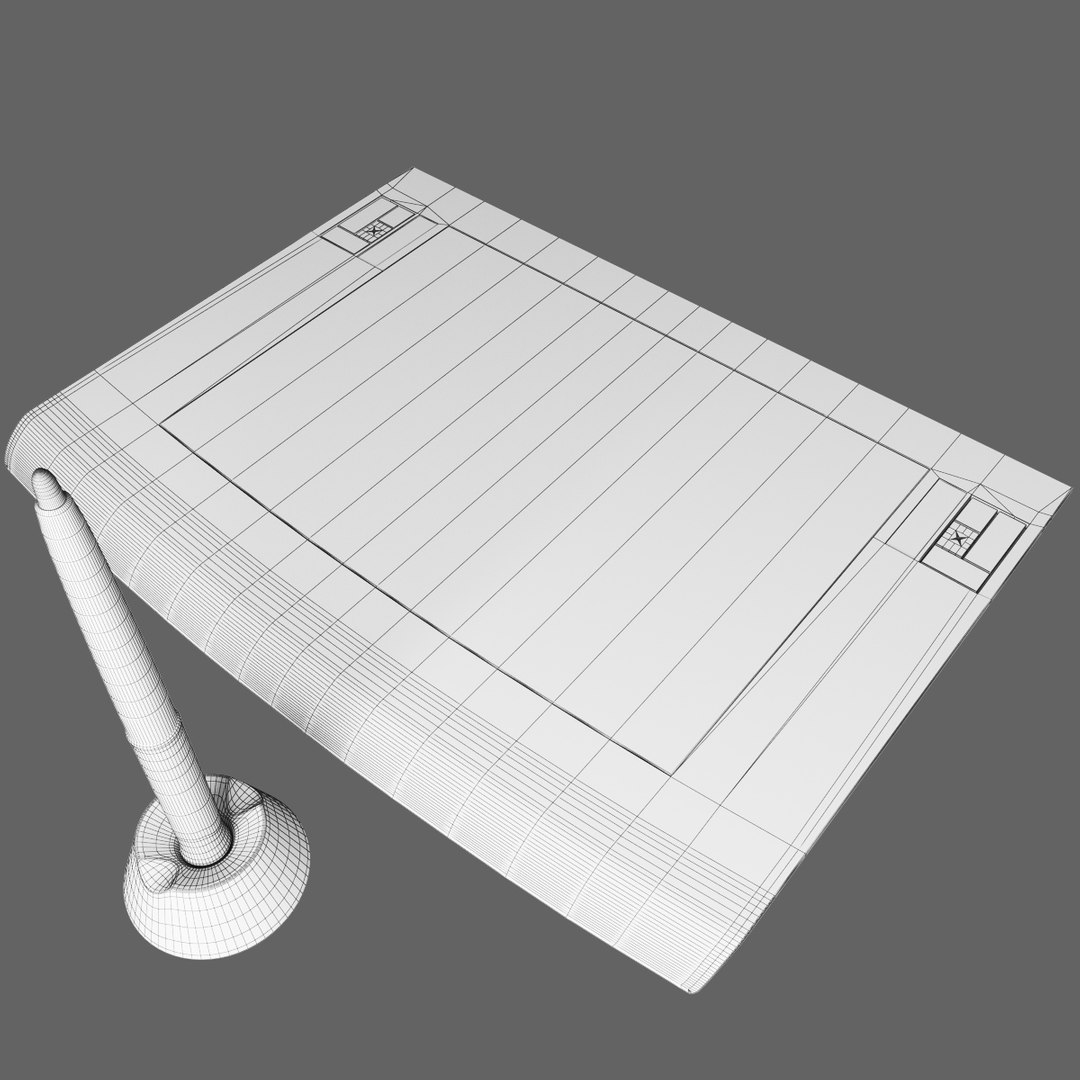 Wacom Intous Tablet 3d Model