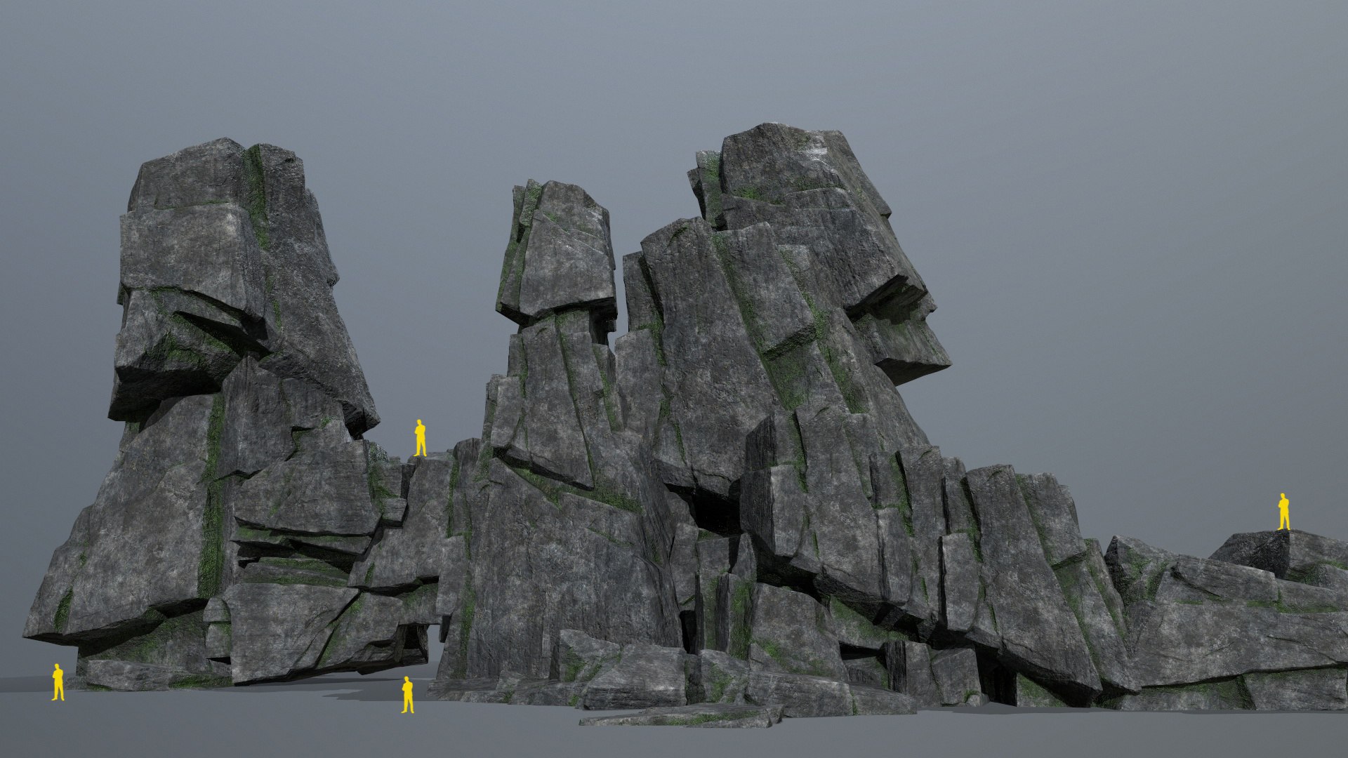 Cliff Rocks Model - TurboSquid 2123292