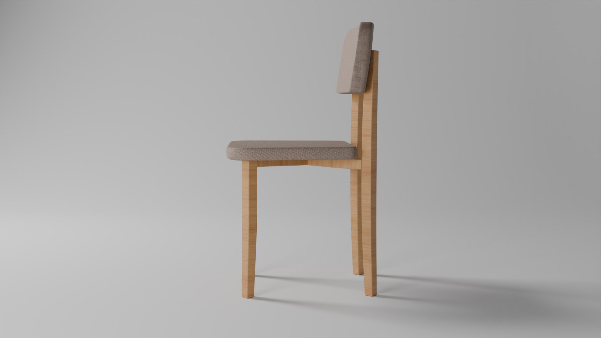 3D Basic Wood Chair Model - TurboSquid 2216948