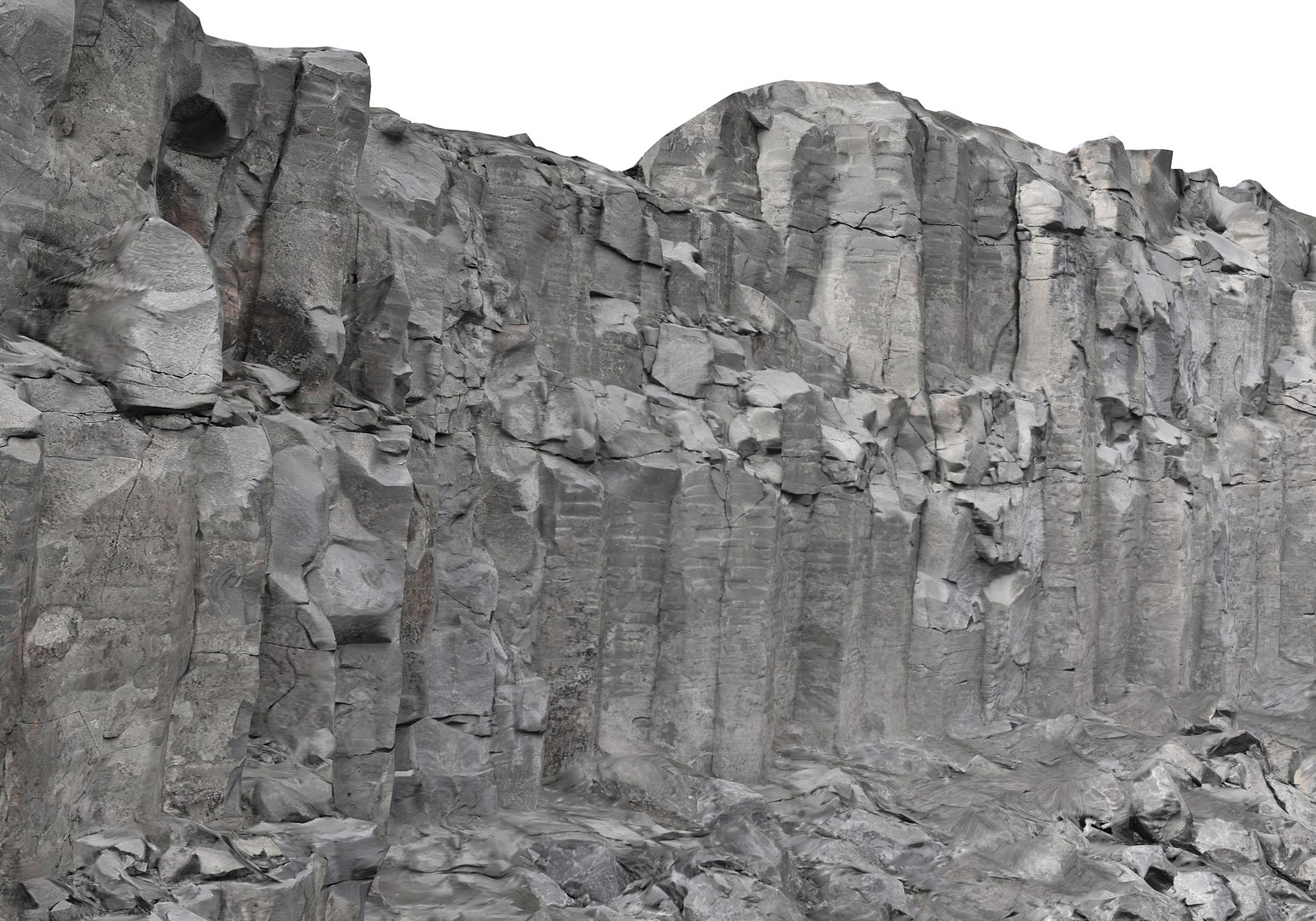 Iceland Basalt Cliff 3D Model - TurboSquid 1607661